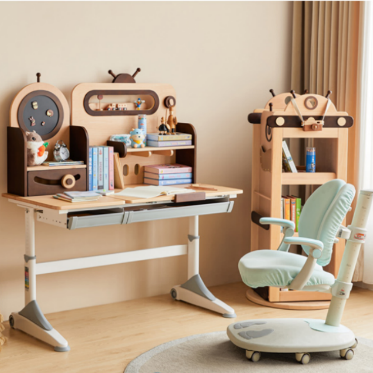 UFO Wooden Computer Desk (Height Adjustable) - kids furniture | kids bed