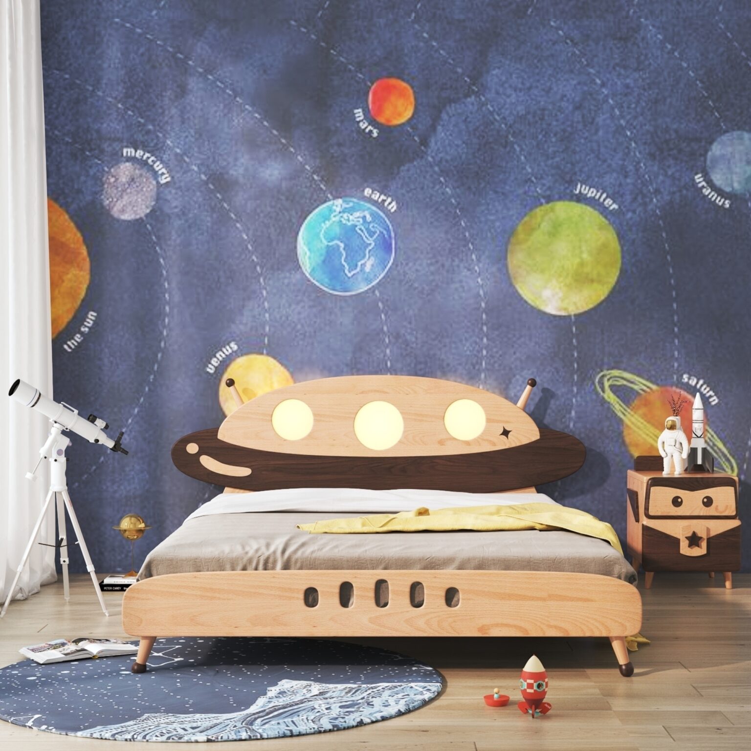 UFO Wooden Bed - kids furniture | kids bed