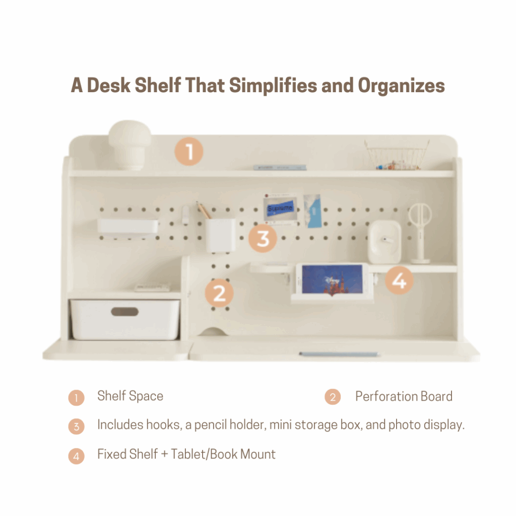 Revello Adjustable Study Desk (Height Adjustable) - kids furniture ...